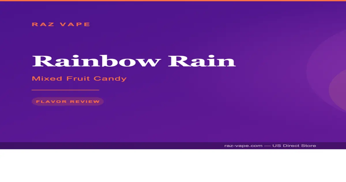 RAZ Rainbow Rain Flavor Review: Sweet Rainbow Candy | Buy @ Store